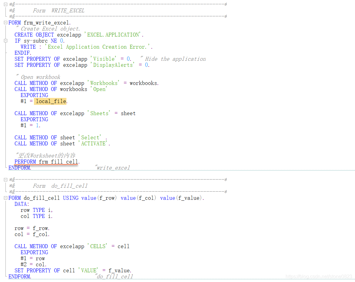 Abap 在报表中使用模板文件abap Ole 下载本地 Csdn博客