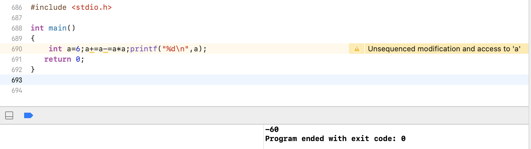 int a=6；a+=a-=a*a； printf(“%d\n“,a)；过程讲解（带图，易懂）_设a=6,求表达式a%=a+=a-=a*a的值-CSDN博客