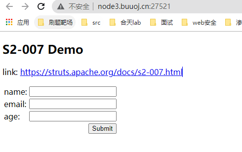 buuctf [struts2]s2-007-CSDN博客