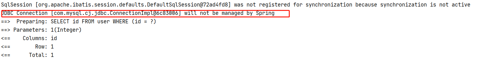 JDBC Connection will not be managed by Spring-CSDN博客
