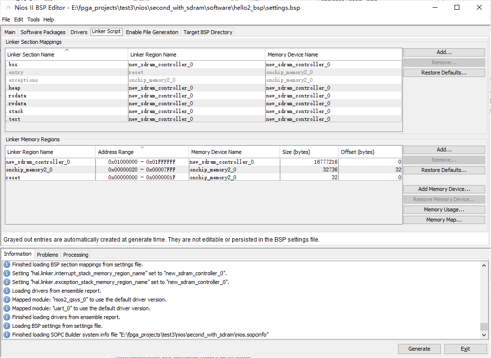 NIOS II在SDRAM里面运行程序，但是却无法下载程序，提示Pausing target processor: not responding的解决办法_downloading elf ...