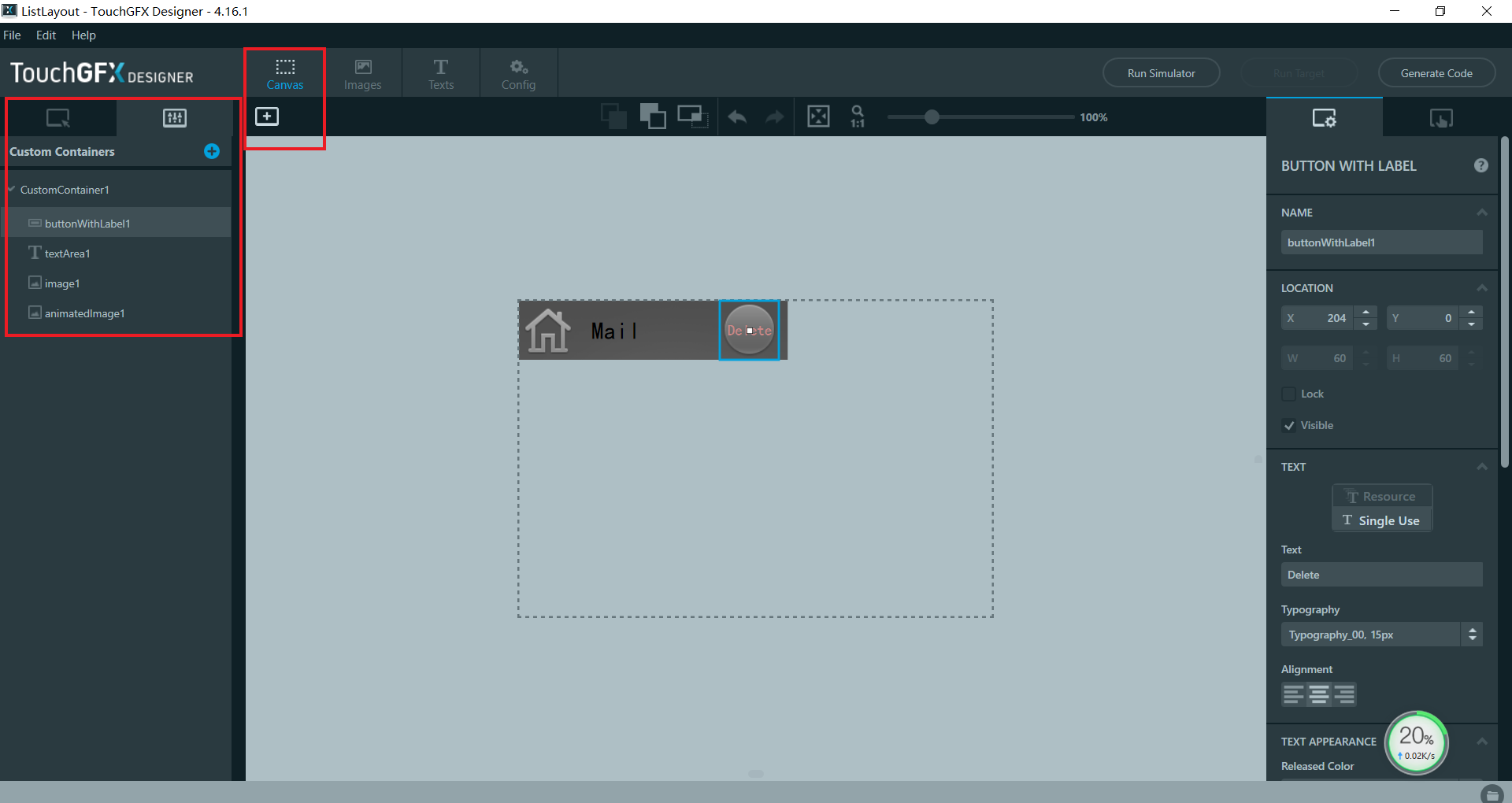 stm32基于TouchGFX的GUI开发（四）：(List Layout)列表布局的使用_touchgfx列表框-CSDN博客