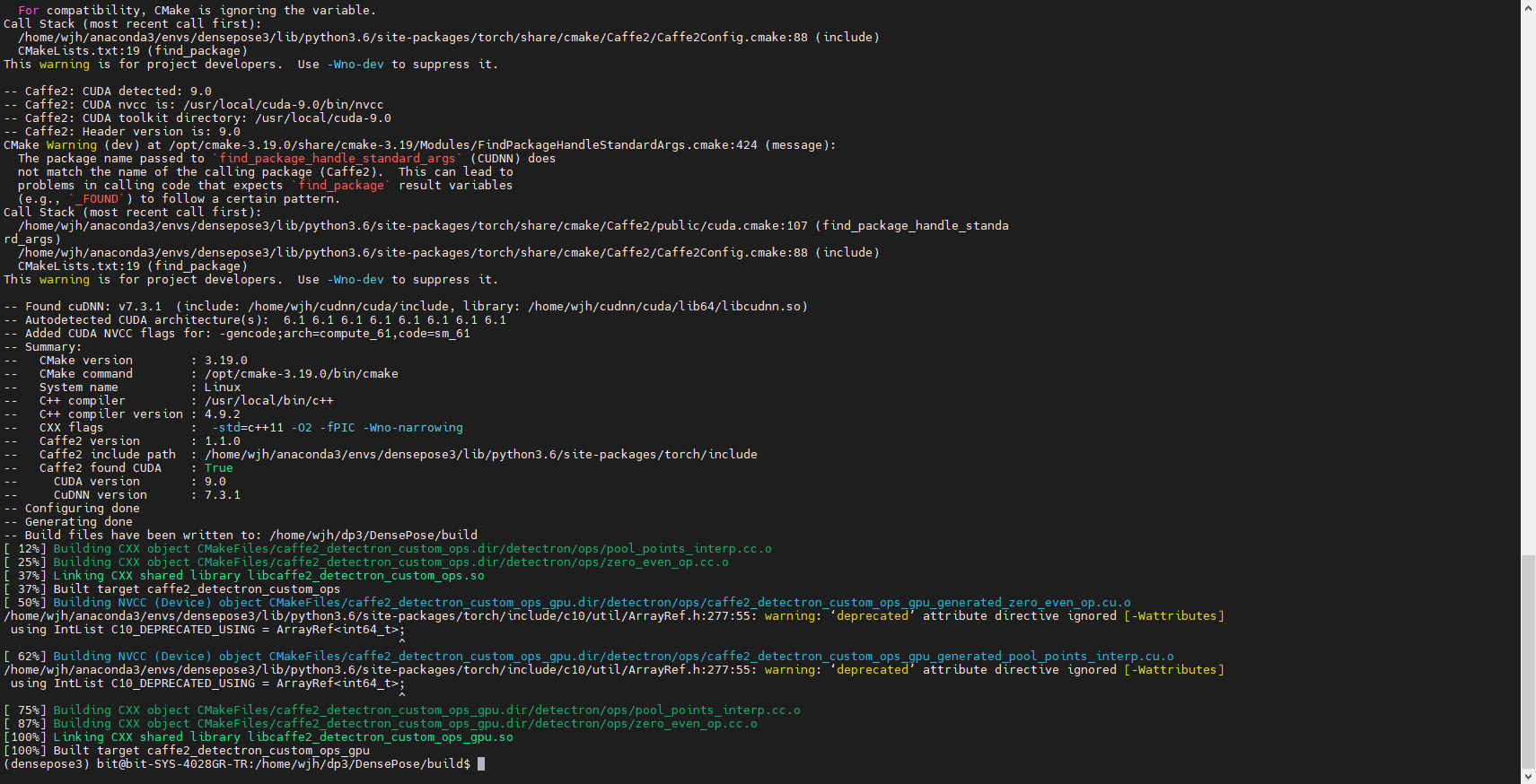 Densepose安装教程--依据Github官方教程成功安装-CSDN博客