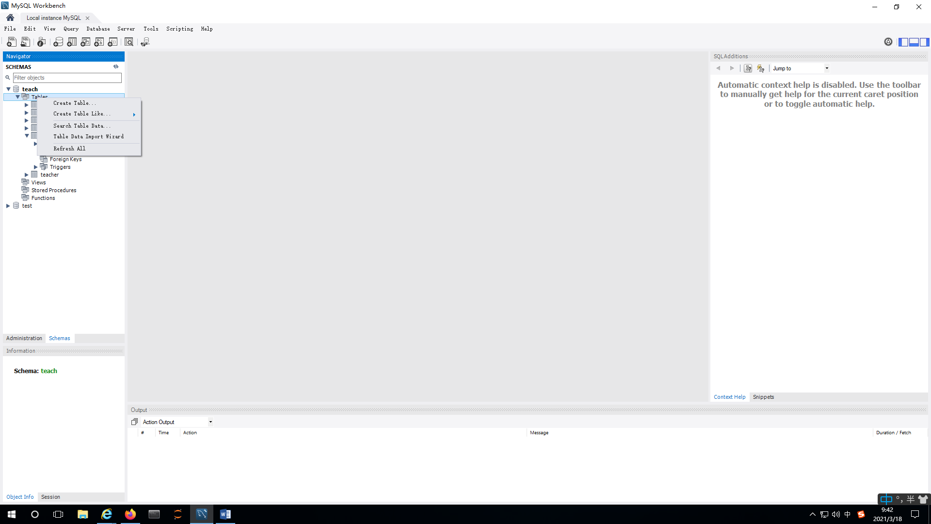MySQL Workbench 创建数据库/数据库基本操作_mysql workbench建立db-CSDN博客
