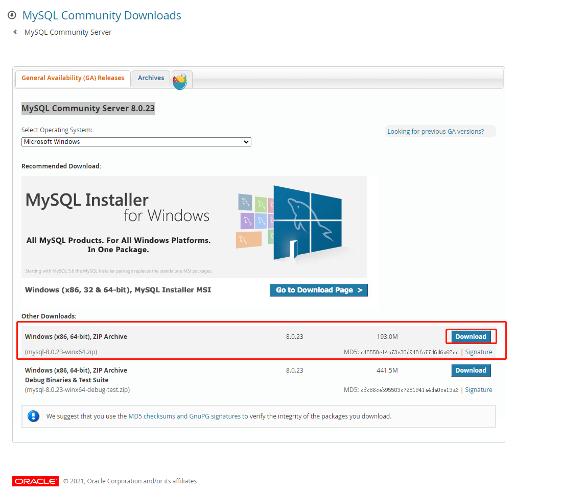 安装MySql 8.0.23 Zip版到windows server2019（详细版）_windwos server 2019 安装mysql8 zip-CSDN博客
