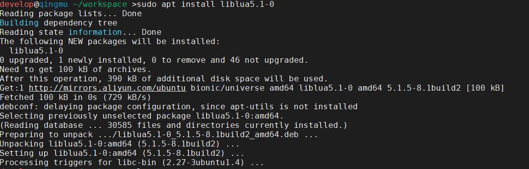 Ubuntu下lua环境的安装（5.1版本）_apt install liblua-CSDN博客