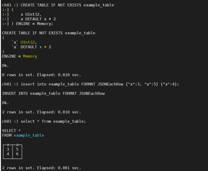 clickhouse输入输出格式之JSON系列【JSON、JSONCompact和JSONEachRow】-CSDN博客