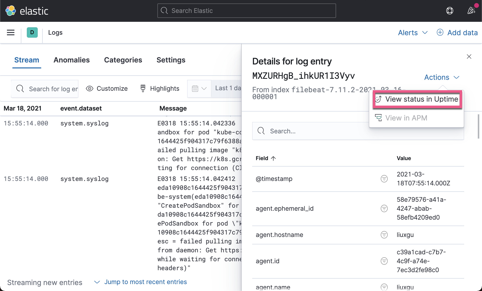 Observability：Elastic Logs 应用介绍_elastic logs stream语法-CSDN博客
