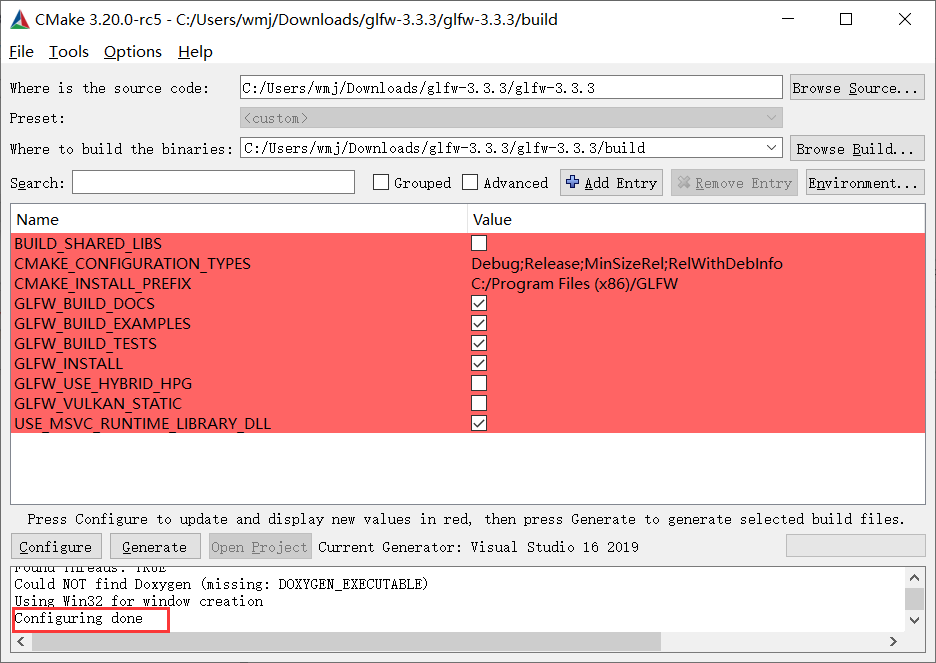 VS2019下GLFW+GLAD的配置_网盘glfw-CSDN博客
