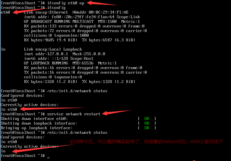 Linux中 ifconfig命令只有lo没有eth0/ens33_ifconfig只有lo没有eth0-CSDN博客