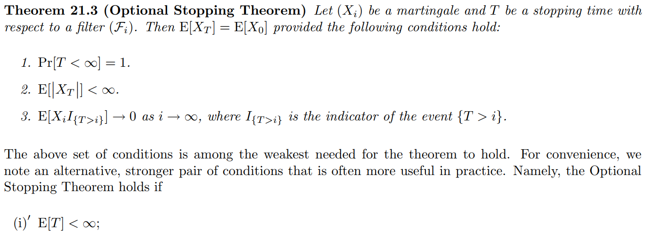 The Optional Stopping Theorem_history of optional stopping theorem-CSDN博客