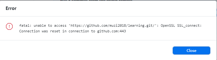 解决GitHub报错：schannel：failed to receive handshake, SSL/TLS connection failed - 代码先锋网