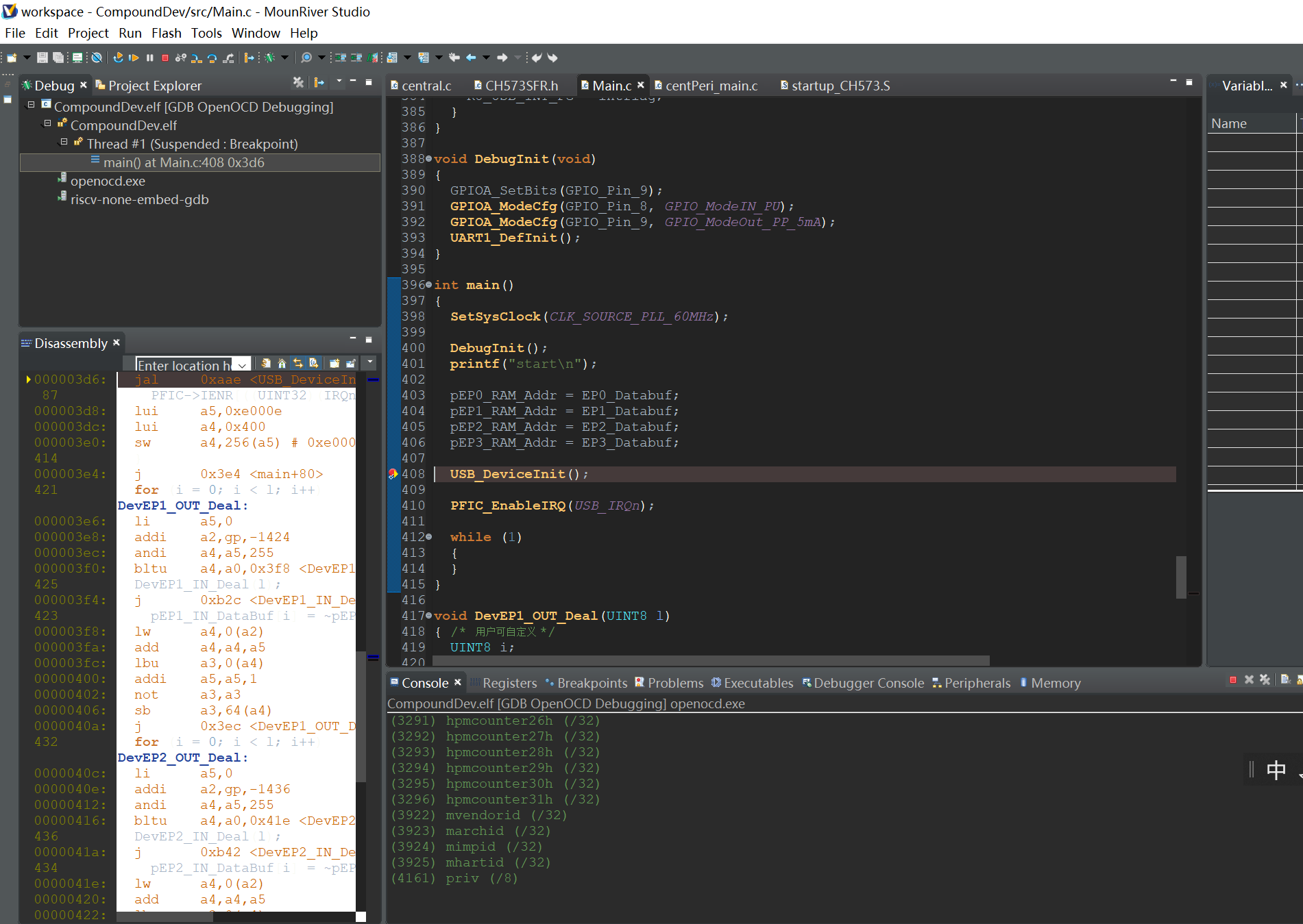 沁恒CH573开发板上手_沁恒ide-CSDN博客