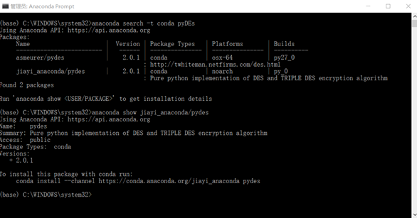 python 用pip或者conda安装库_conda pydes-CSDN博客