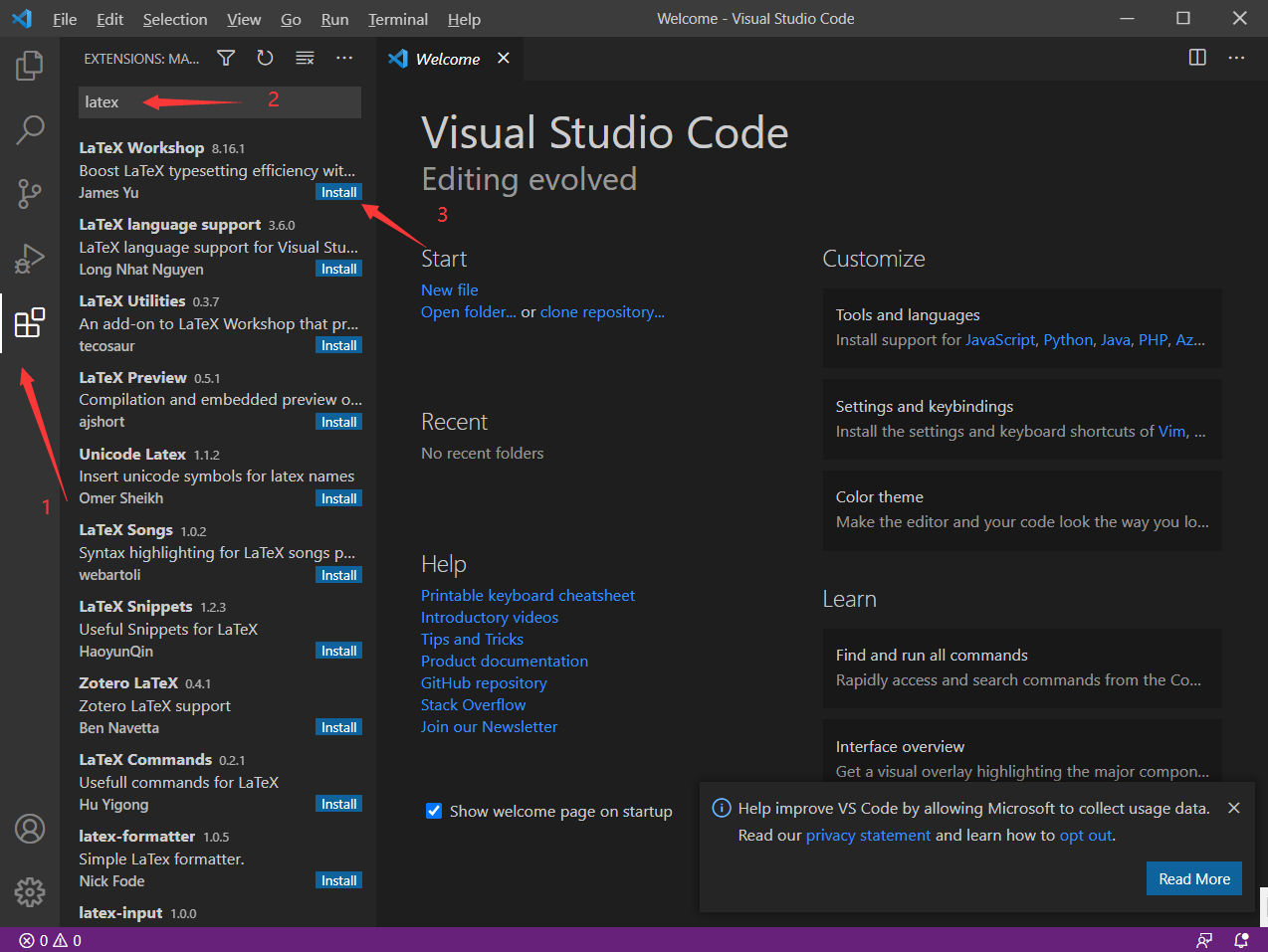 windows安装visual studio code并配置latex并编写latex论文_visual studio写论文-CSDN博客