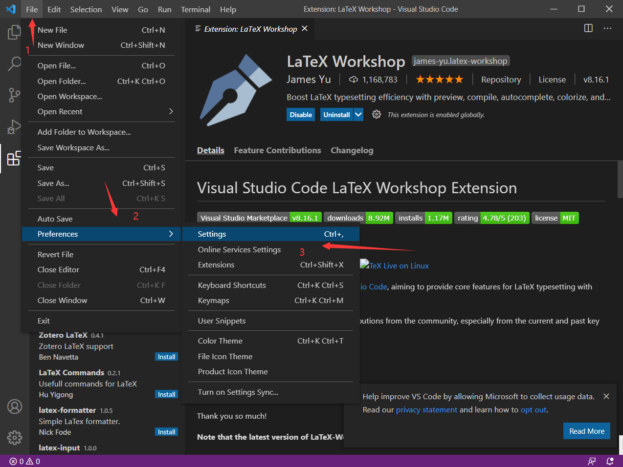 windows安装visual studio code并配置latex并编写latex论文_visual studio写论文-CSDN博客