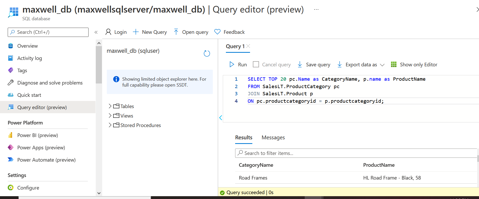 Explore Azure database and analytics services_tailwind traders database ...