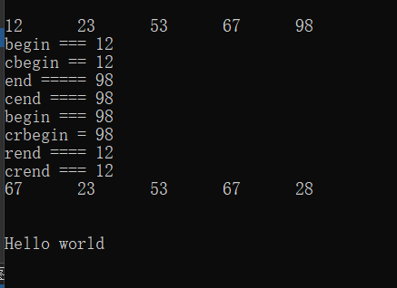 array学习之迭代器begin, end, cbegin, cend, rbegin, rend, rcbegin, rcend_c++ array的begin和cbegin-CSDN博客