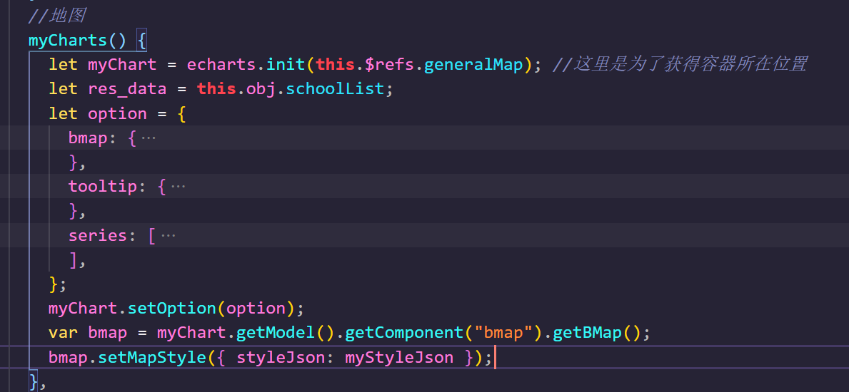 使用echarts百度地图并更改地图样式_echarts 地图 点击后出现默认样式无法修改的问题-CSDN博客