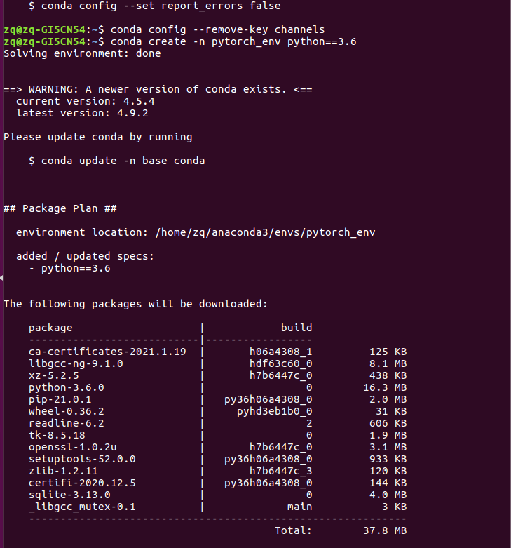You will need to adjust your conda configuration to proceed. Use `conda ...