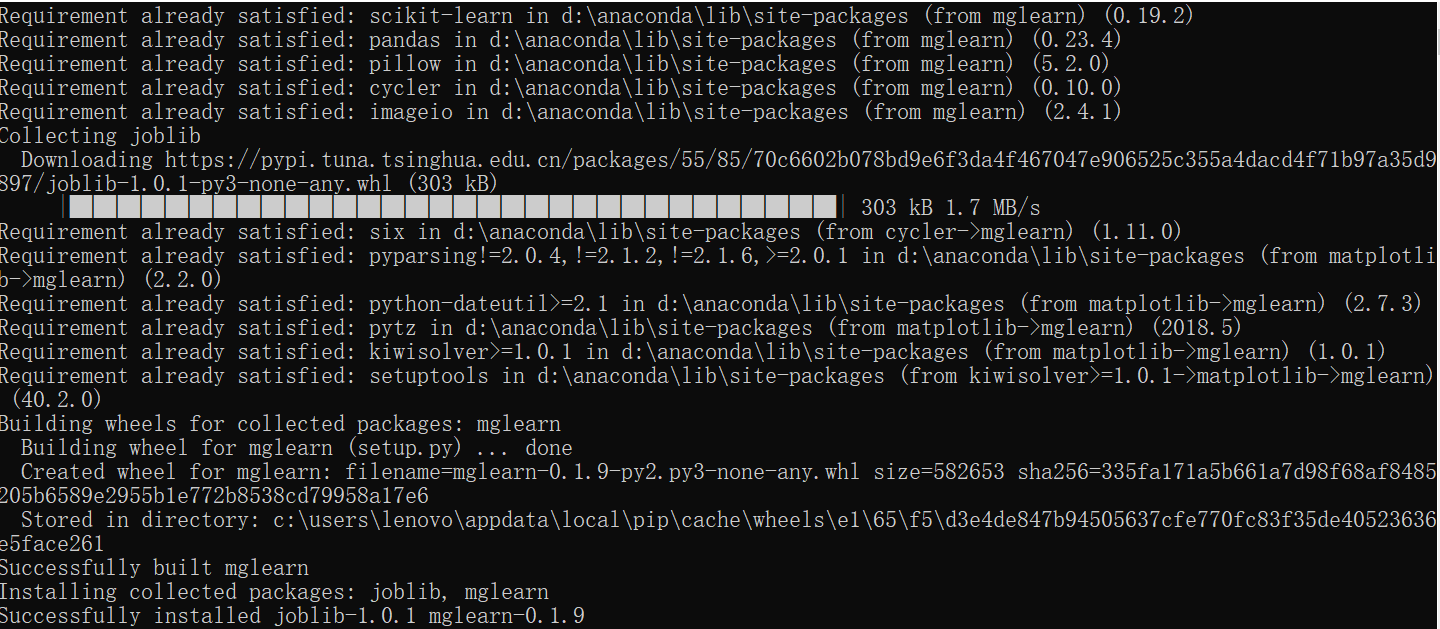 name “mglearn“ is not define解决方法——国内镜像安装mglearn_name 'mglearn' is not defined-CSDN博客