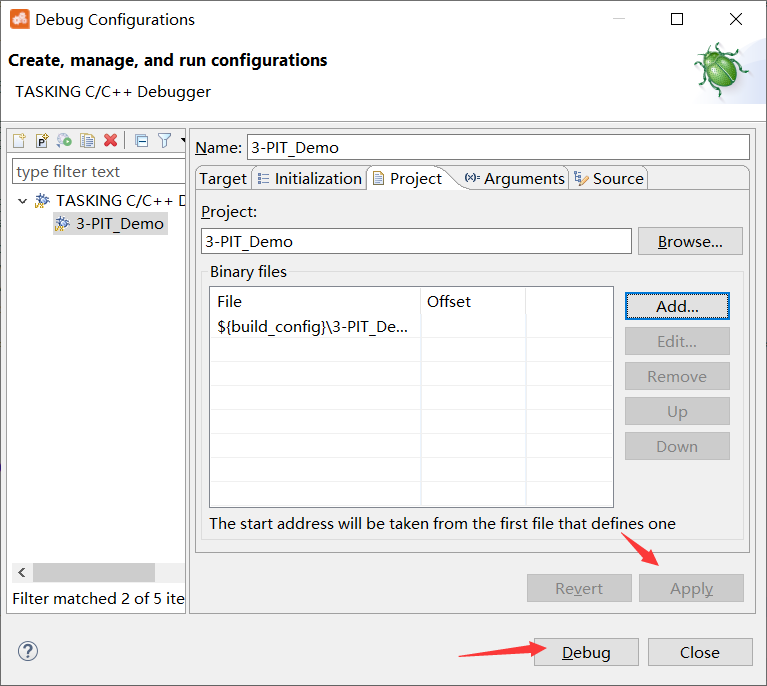 使用AURIX Development Studio 过程中报错（Debug\XXX.elf‘ is not a binary file supported within this ...