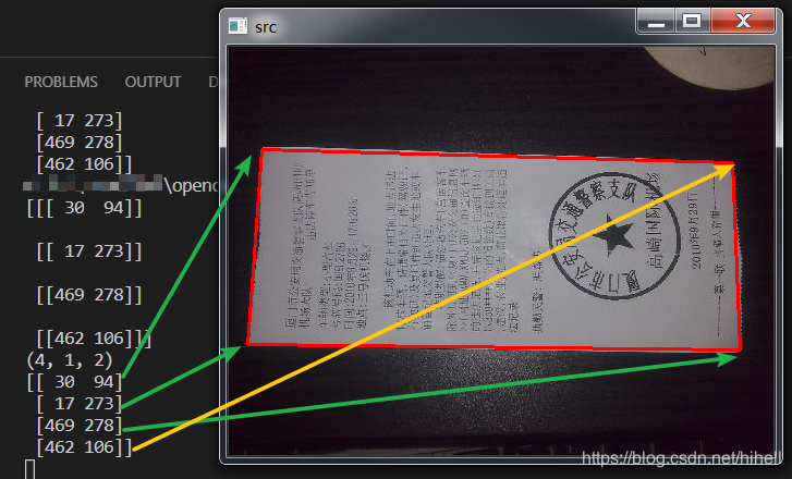 取经之旅第 55 天,python Opencv 透视变换前置知识轮廓坐标点python 透视变换后如何实时转换坐标 Csdn博客