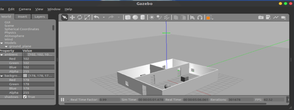 Gazebo搭建一个三维虚拟环境 —— 通过Rviz显示机器人camera采集的信息_gazebo 插入sdf模型 rviz显示-CSDN博客
