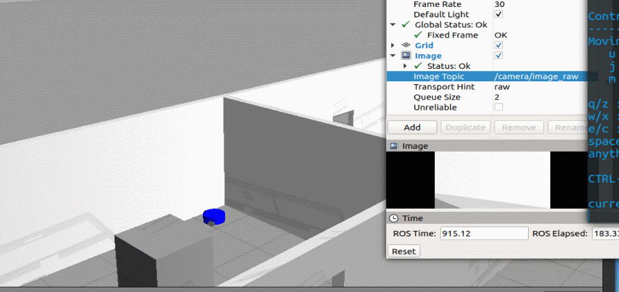 Gazebo搭建一个三维虚拟环境 —— 通过Rviz显示机器人camera采集的信息_gazebo 插入sdf模型 rviz显示-CSDN博客