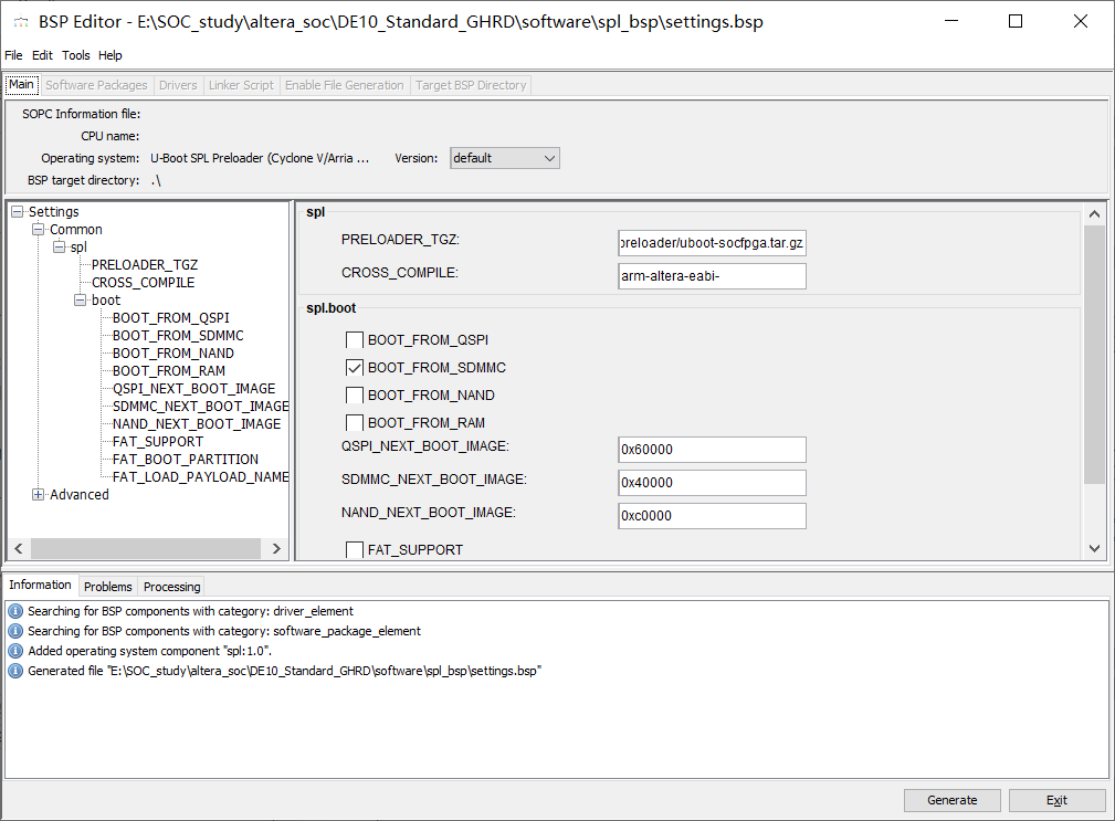 DE-10开发板 FPGA SOC学习（三）熟悉SOC开发流程_de10standard ip核配置-CSDN博客