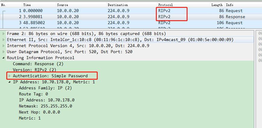 RIP（路由信息协议）解析及Wireshark报文分析_rip报文-CSDN博客
