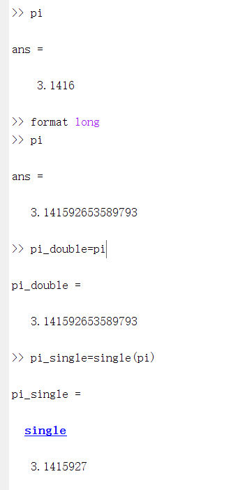 pause、who、whos命令,Matlab中存储实数的形式总结，format两个命令_matlab who命令-CSDN博客