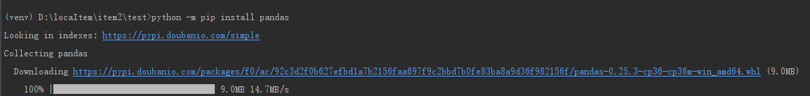 pip 安装依赖包 报错 No matching distribution found for pandas_error: no matching distribution found for ...