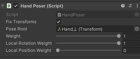 unity的final ik的Hand Poser组件-CSDN博客