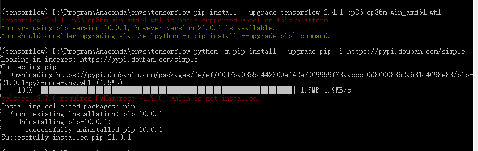 TensorFlow安装问题：whl is not a supported wheel on this platform的解决方案-CSDN博客