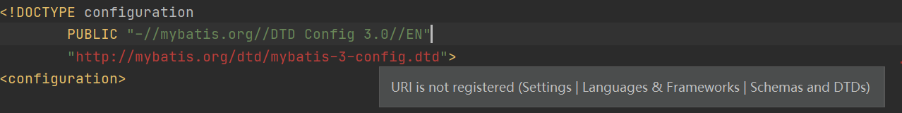 URI is not registered (Settings | Languages & Frameworks | Schemas and DTDs)_柒间的博客-CSDN博客