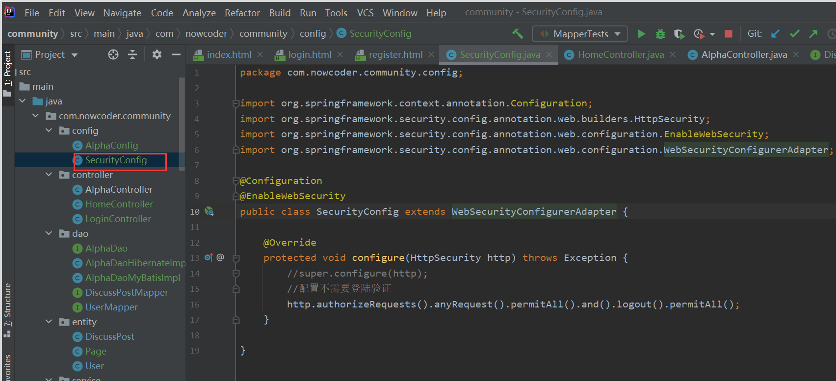 SpringBoot项目访问任意接口都跳转到login登录页面_springboot访问一直跳到login页-CSDN博客