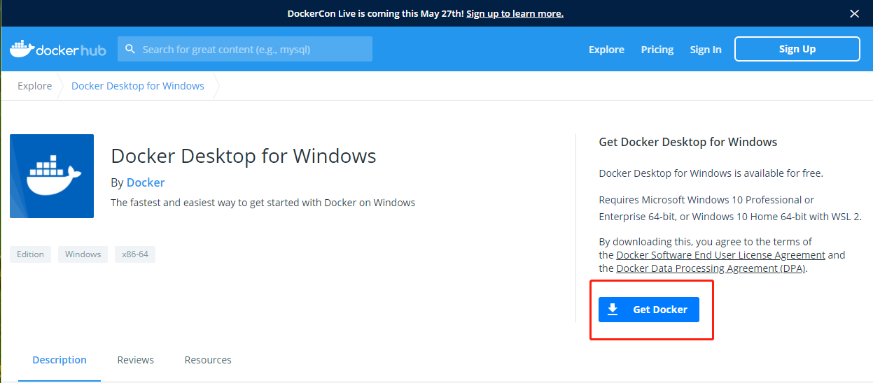 Win10安装docker，部署springboot项目到docker上_no plugin found for prefix 'docker' in the current-CSDN博客