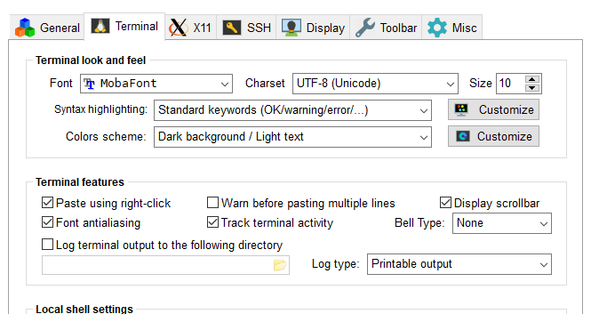 Set MobaXterm Copy and Paste Shortcut Key - Programmer Sought