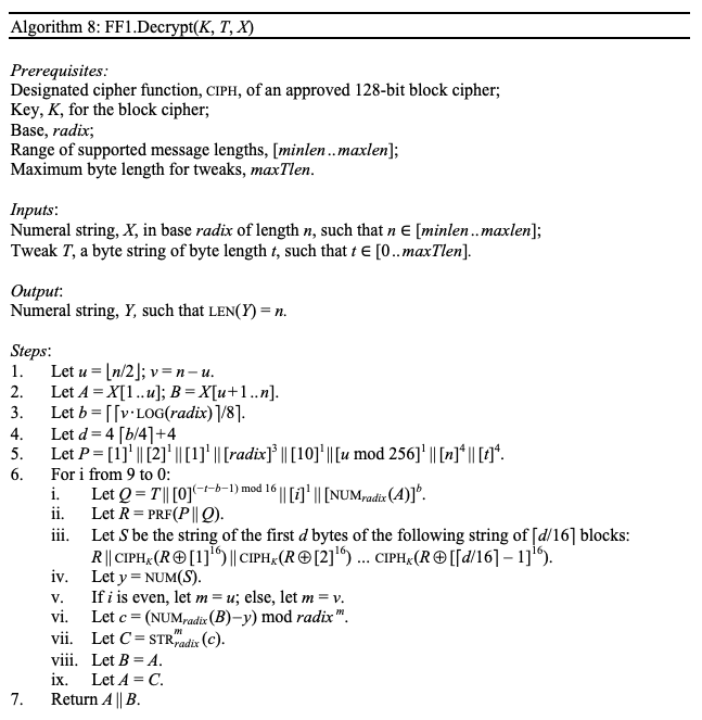 格式保留加密（FPE）及其使用Demo_fpe算法-CSDN博客