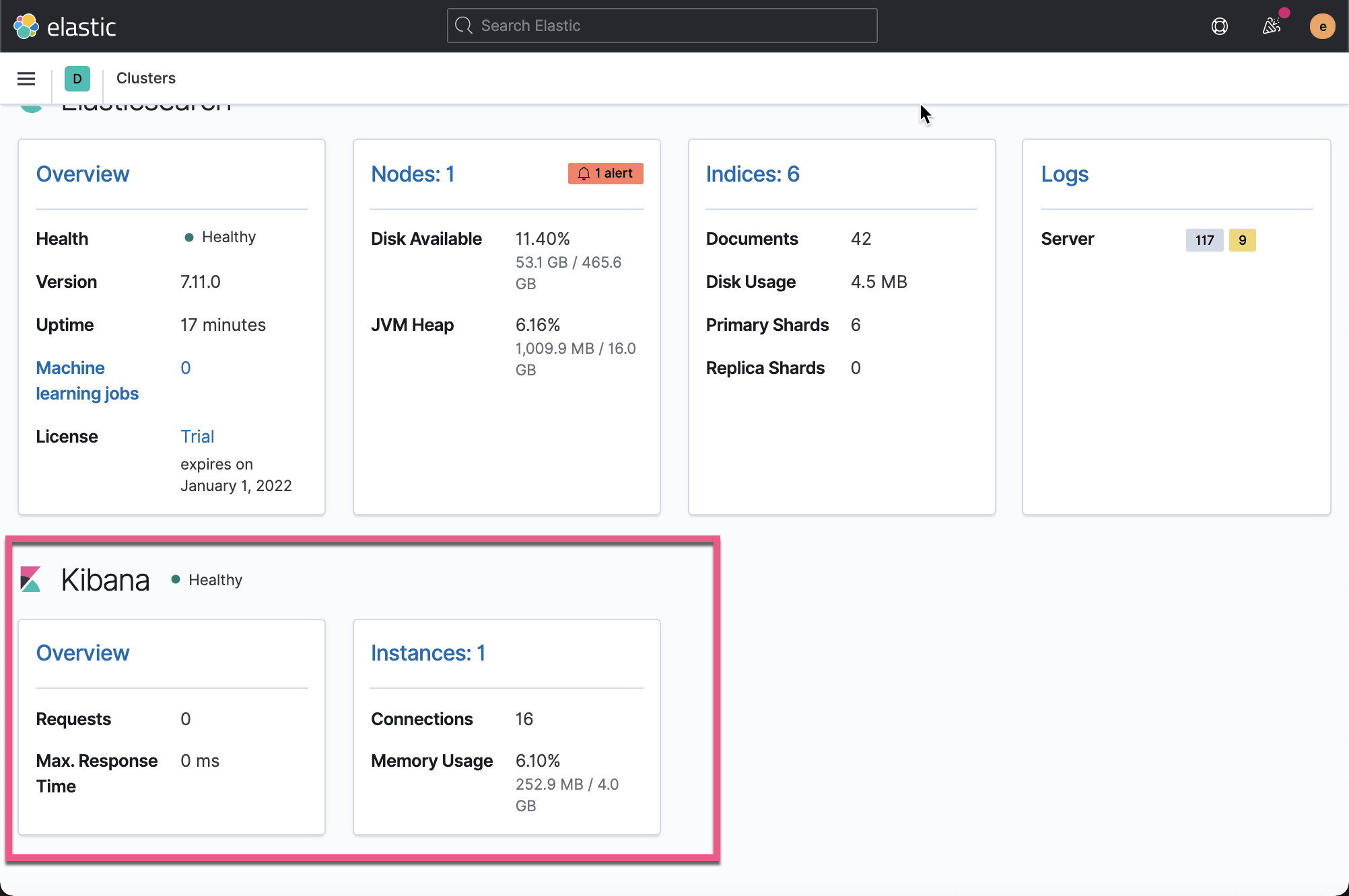Elastic：监控 Elasticsearch 及 Kibana_output.elasticsearch-CSDN博客