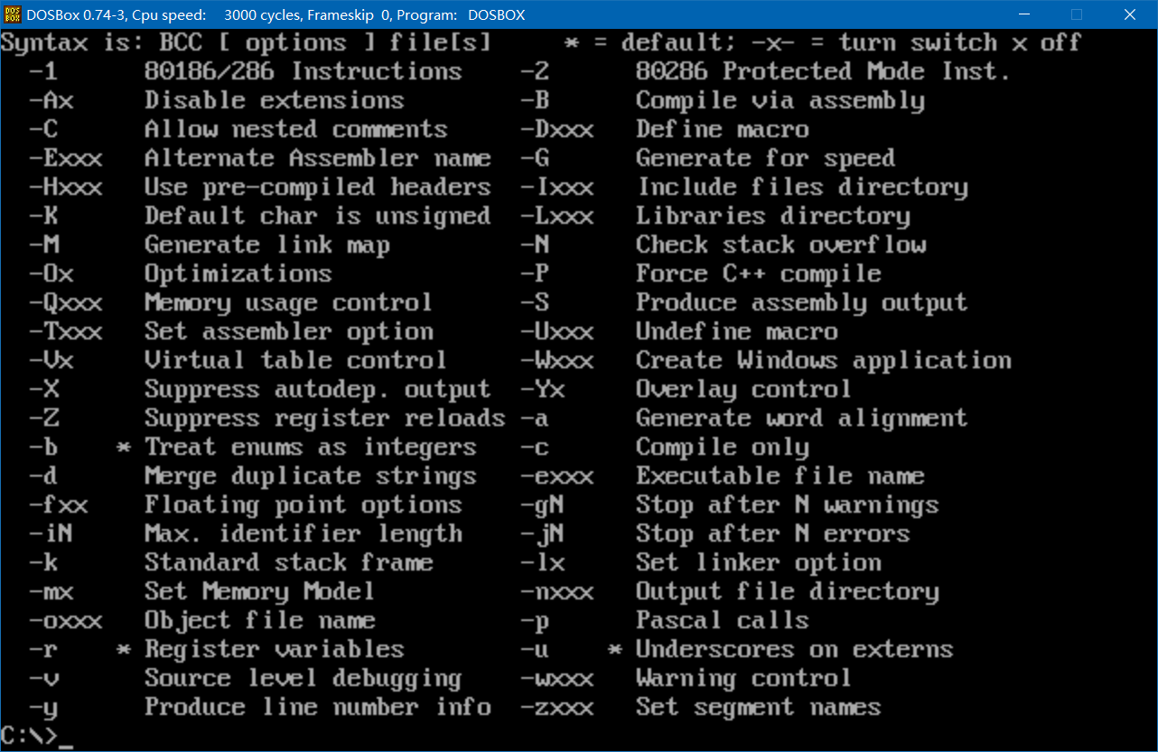 Win10如何使用BC3.1精简版-CSDN博客