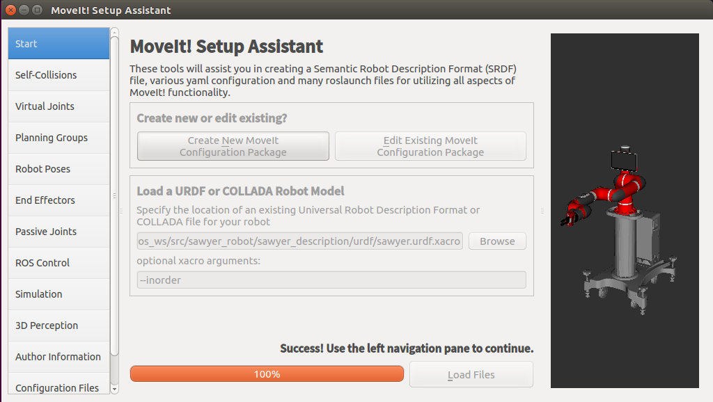 Sawyer机械臂学习系列之Moveit!配置_ros2 sawyer-CSDN博客