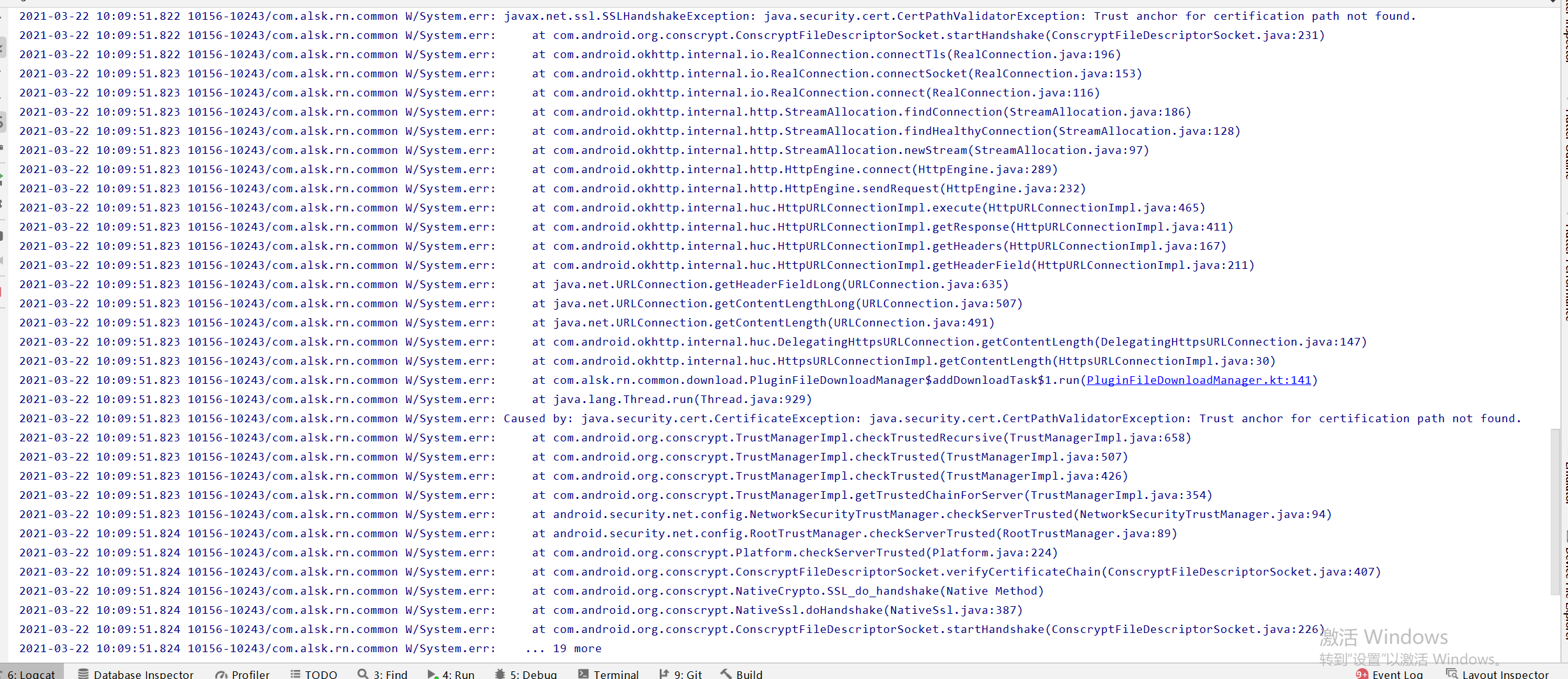 android https下载遇到SSLHandshakeException自签证书认证解决_android sslhandshakeexception unacceptable ...