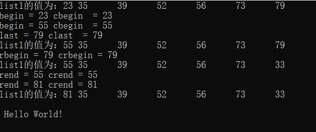 list学习之迭代器begin， cbegin， end， cend， rbegin， crbegin， rend， crend-CSDN博客