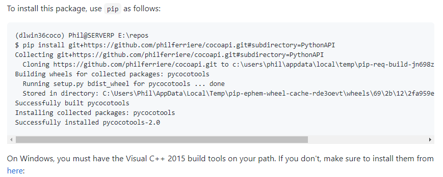 2020年最新实测pip安装pycocotools失败的解决办法_error: no matching distribution found for pycocoto-CSDN博客