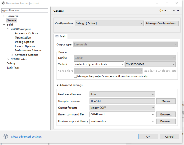 CCS5.3 软件仿真：dsp仿真器配置_ccs仿真器如何配置-CSDN博客