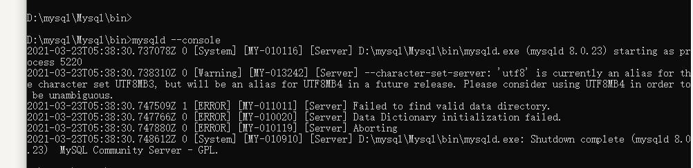 Mysql无法启动_mysql8.0.23服务无法启动-CSDN博客