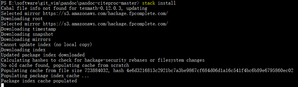 windows10下编译pandoc-citeproc-CSDN博客