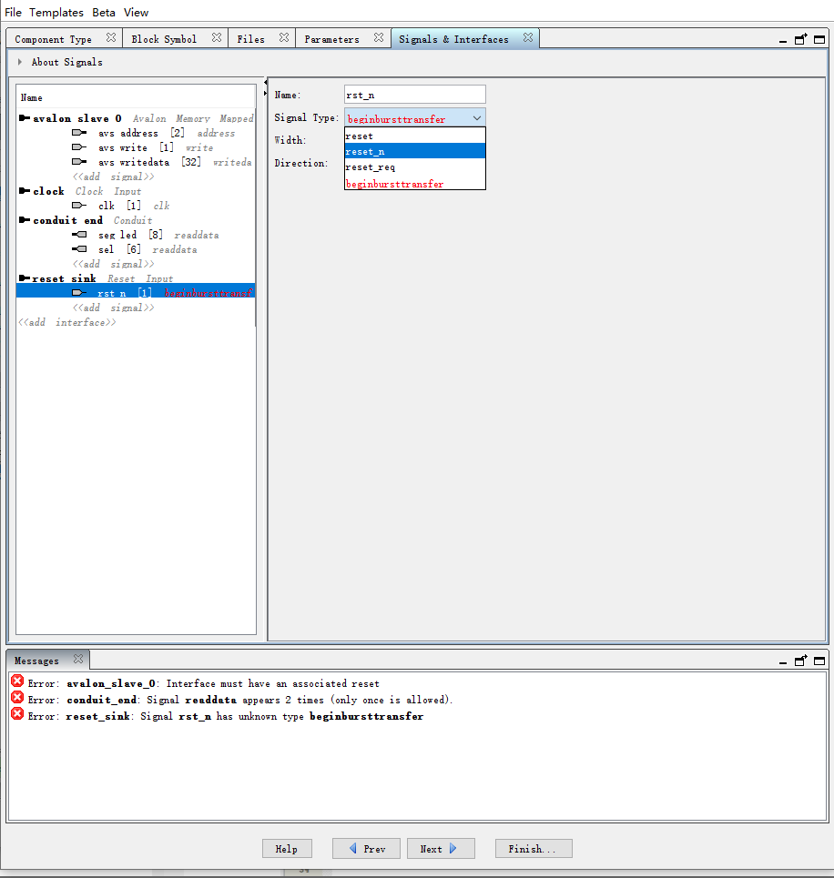 记录-QuartuesⅡ-Qsys自定义数码管IP过程以及遇到的源文件路径问题_quartus配置qsys-CSDN博客